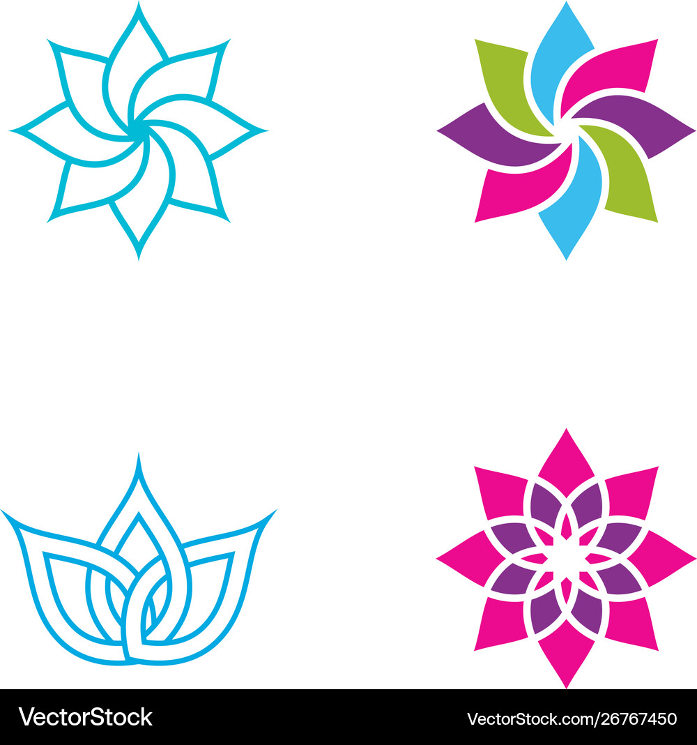 Beauty flower icon Royalty Free Vector Image - VectorStock