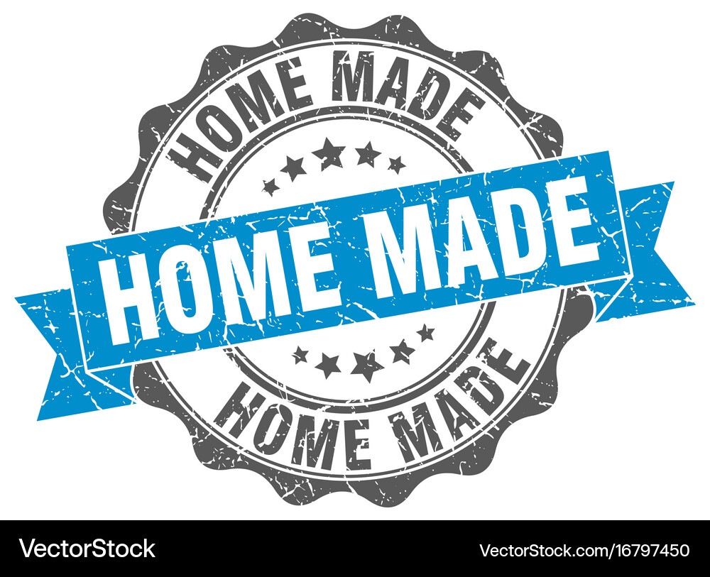 Home made stamp sign seal Royalty Free Vector Image
