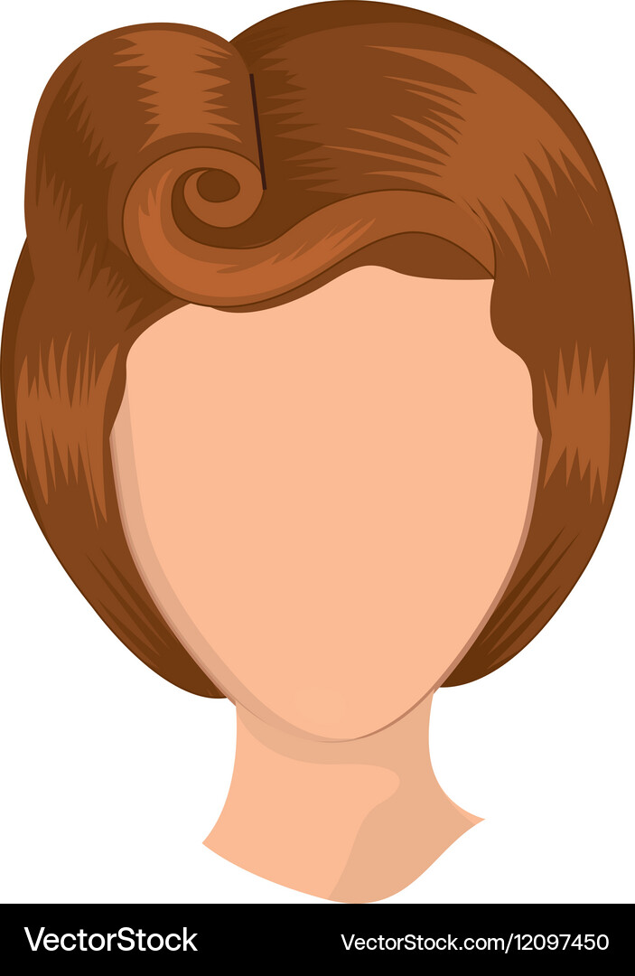 Isolated woman head design Royalty Free Vector Image