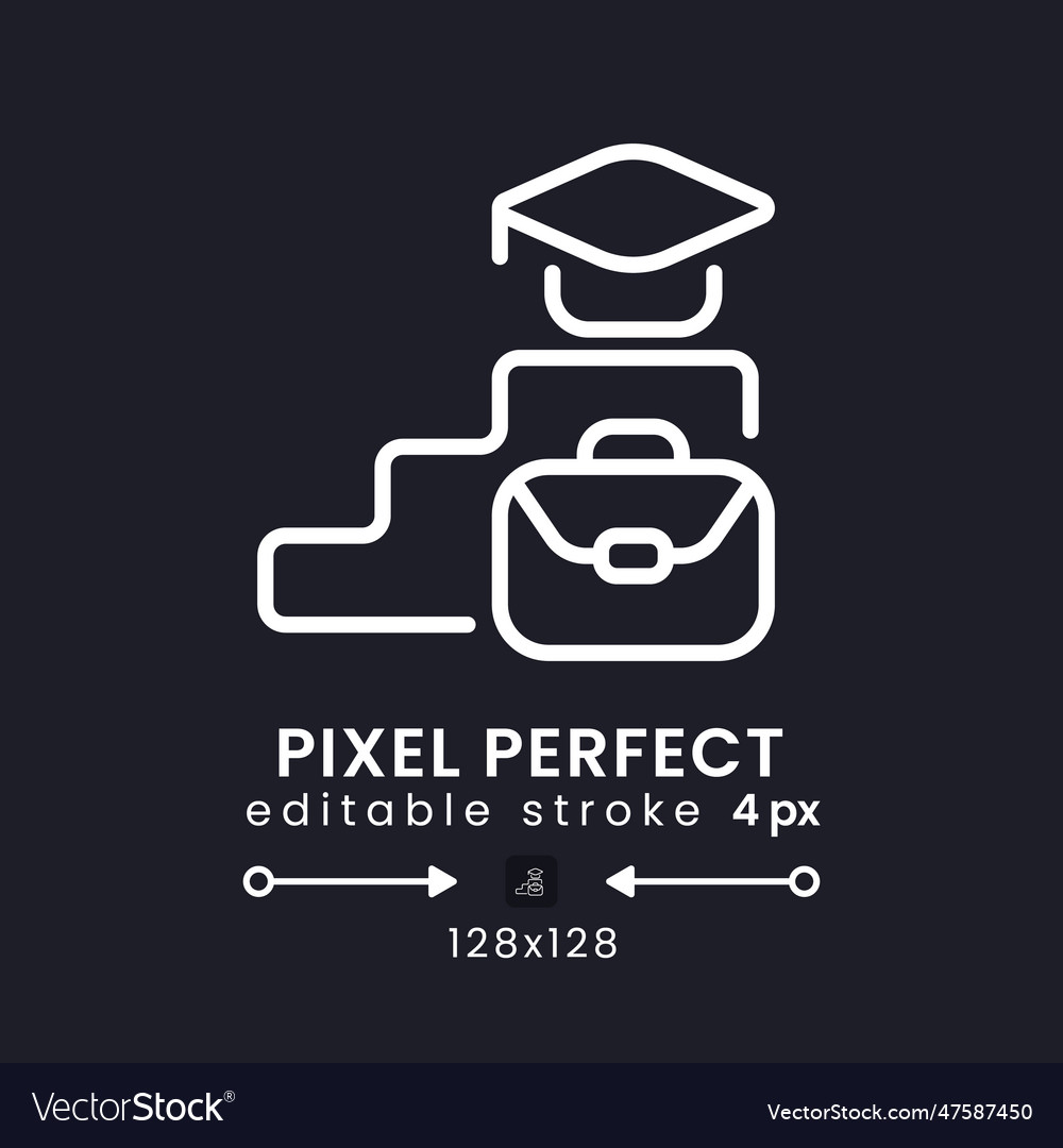 Learning and development white linear desktop Vector Image