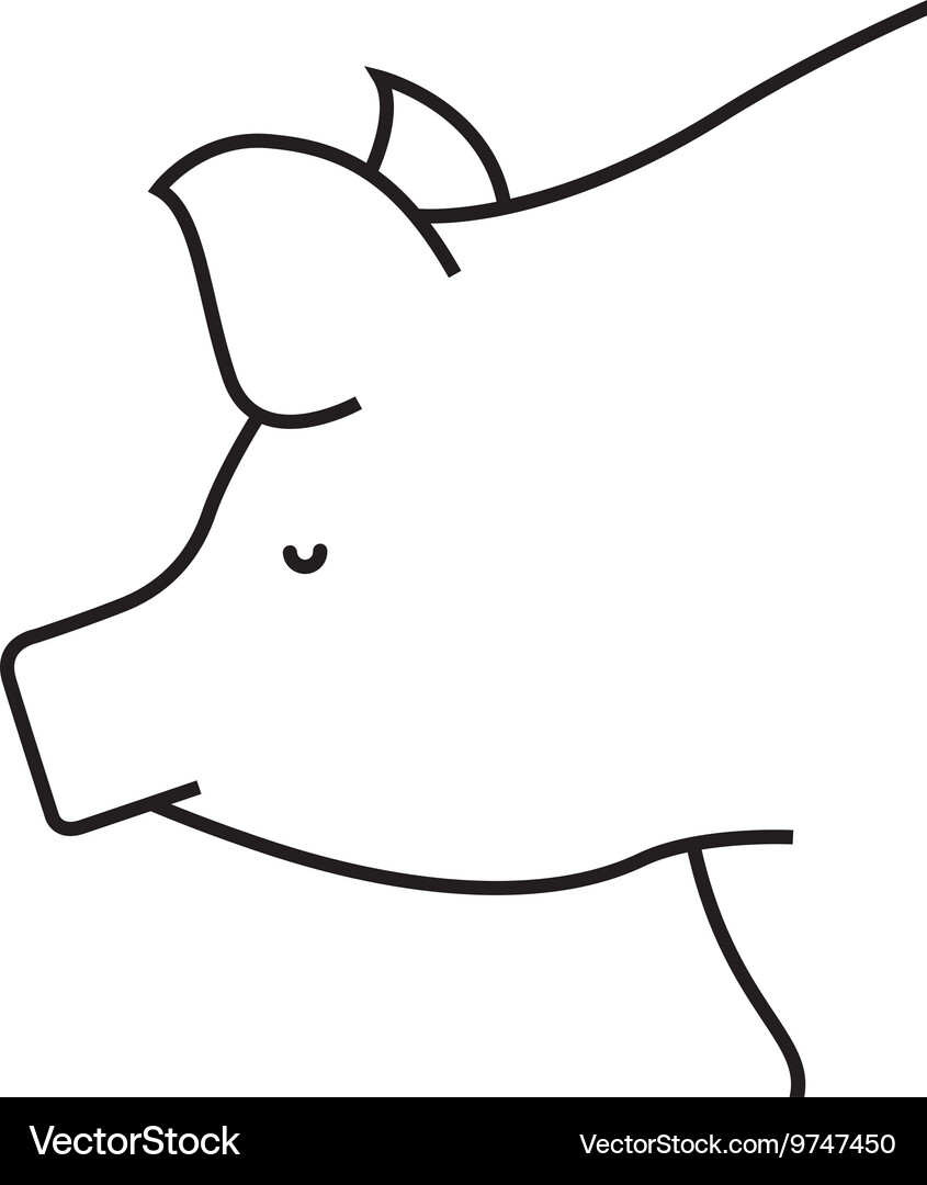 Pig farm isolated icon design Royalty Free Vector Image