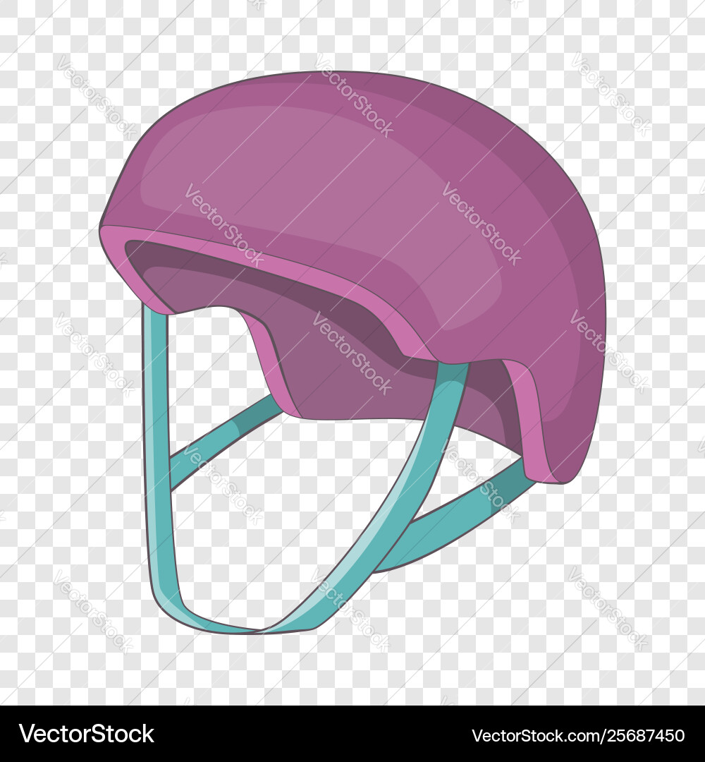 Protective helmet icon cartoon style Royalty Free Vector