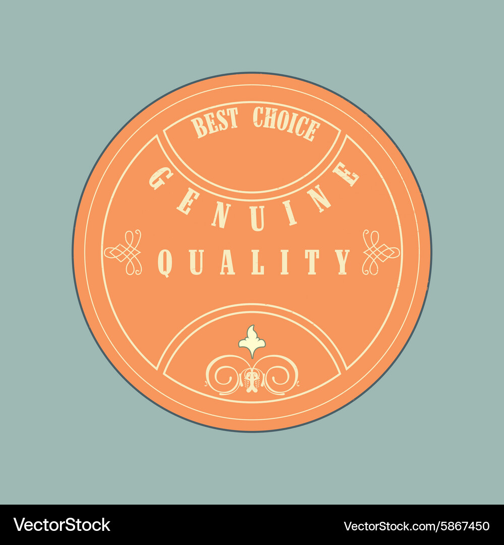 Retro style badge vintage Royalty Free Vector Image