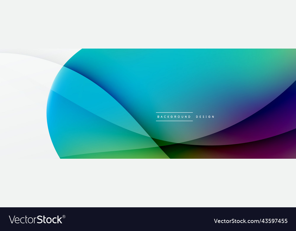 Abstract background fluid gradient color wave Vector Image