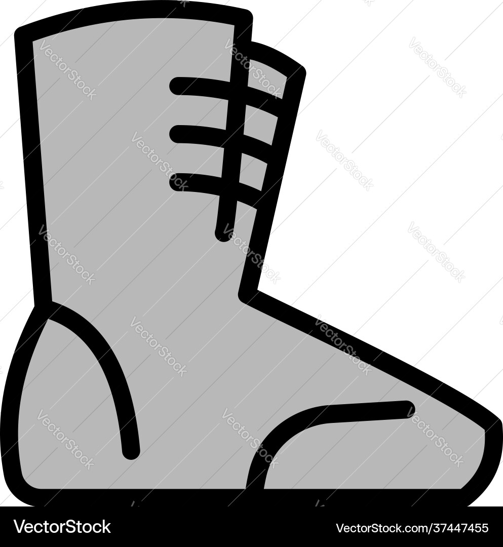 Boxing shoes icon outline style Royalty Free Vector Image