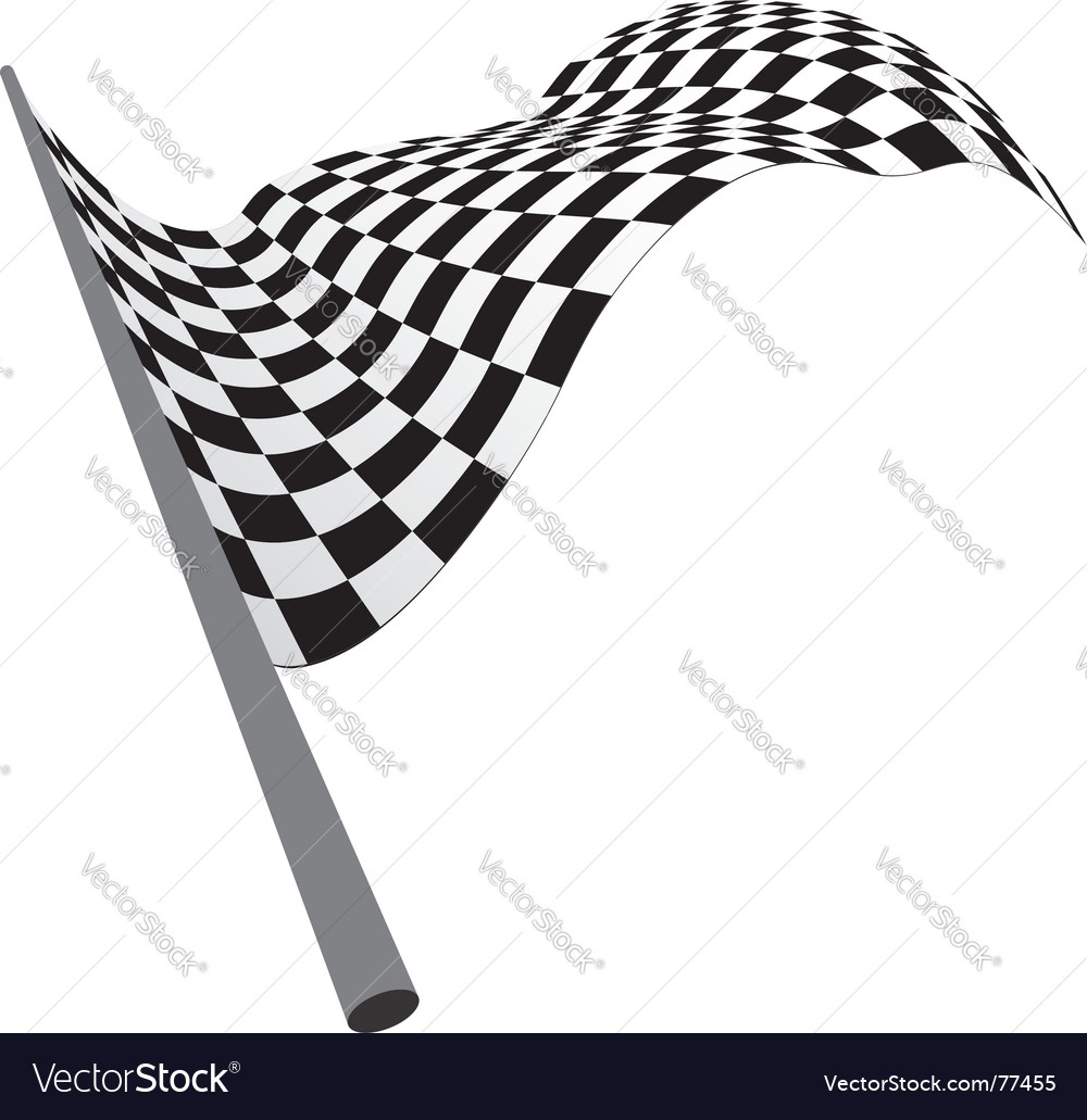 Checked flags Royalty Free Vector Image - VectorStock