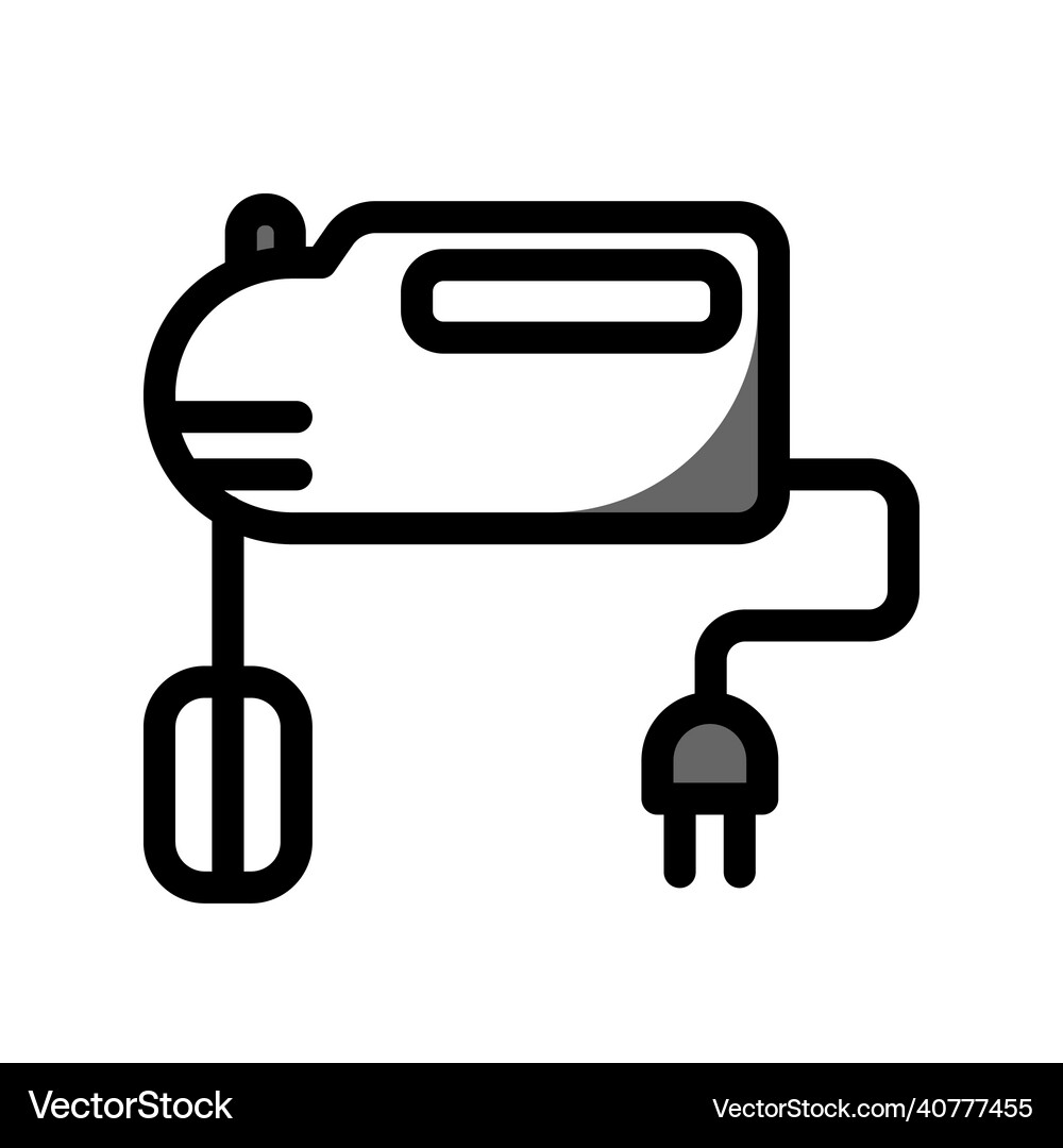 Graphic of mixer icon Royalty Free Vector Image