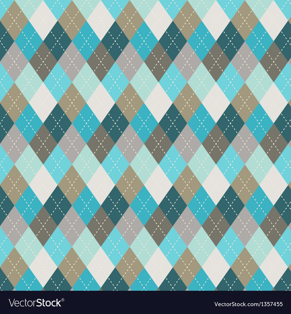 Seamless argyle pattern Royalty Free Vector Image