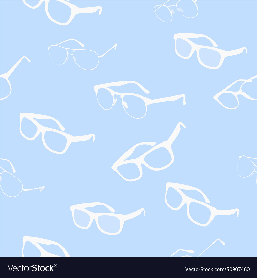 Glasses pattern Royalty Free Vector Image - VectorStock