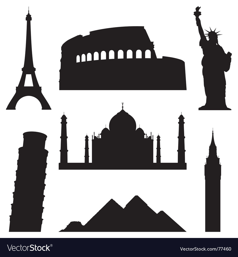 Landmarks Royalty Free Vector Image - VectorStock