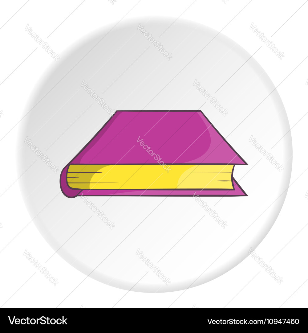 Thick book icon cartoon style Royalty Free Vector Image
