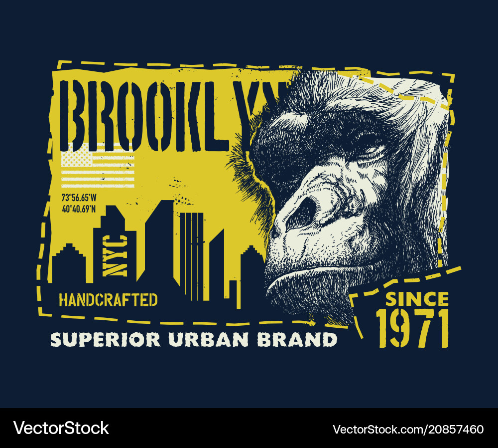 Vintage urban typography Royalty Free Vector Image