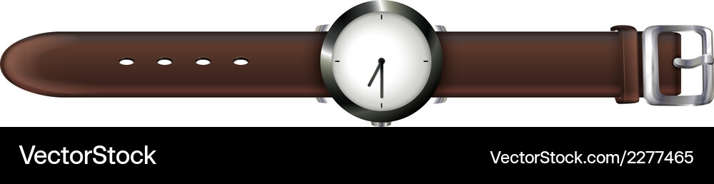 A topview of watch Royalty Free Vector Image - VectorStock