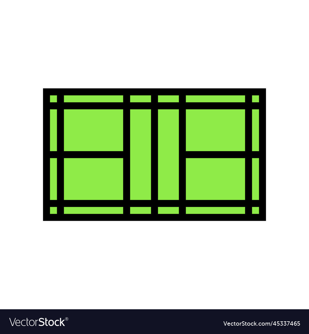 Badminton court color icon Royalty Free Vector Image Badminton court color icon Royalty Free Vector Image