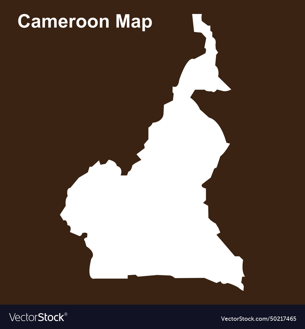 Cameroon map Royalty Free Vector Image - VectorStock