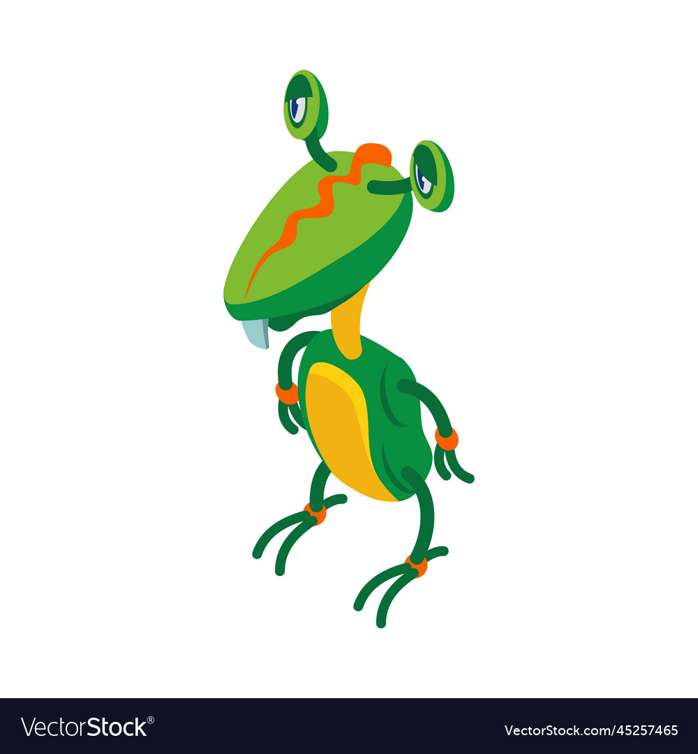 Isometric alien Royalty Free Vector Image - VectorStock