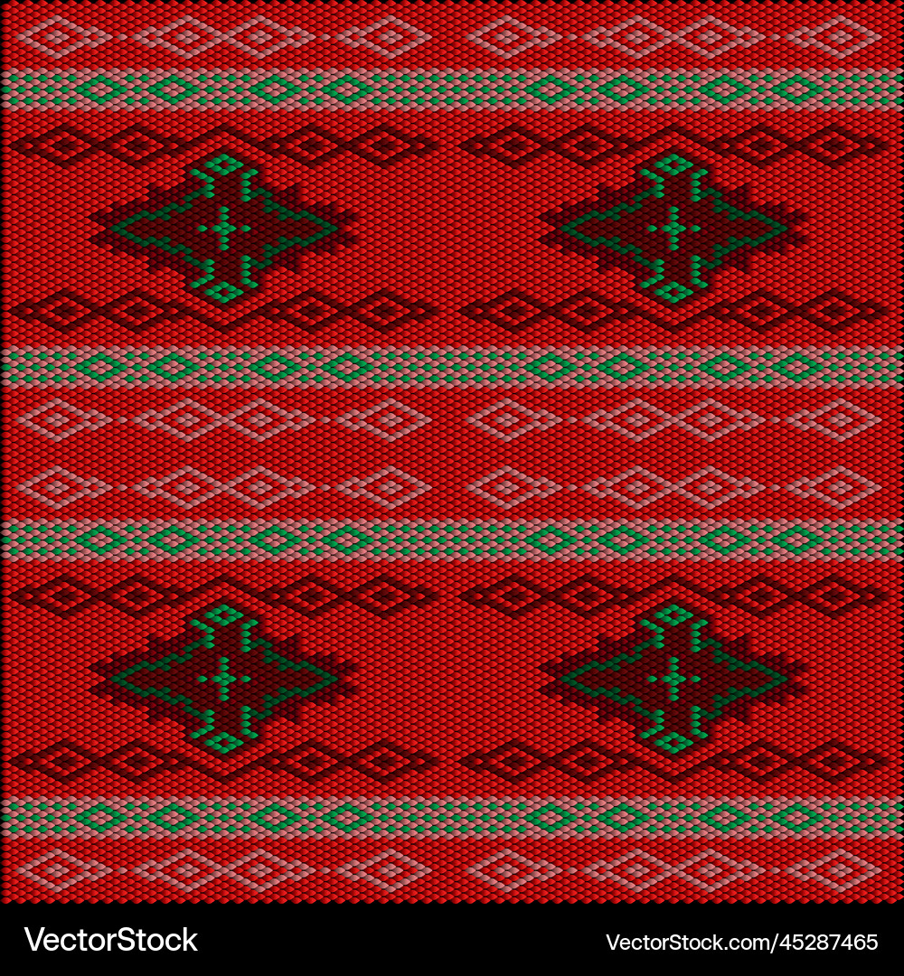 Pattern ornament tracery mosaic ethnic folk Vector Image