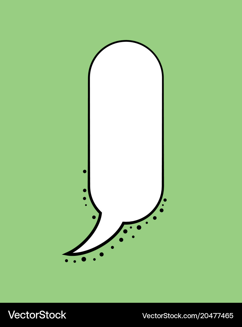 Speech bubble design template Royalty Free Vector Image