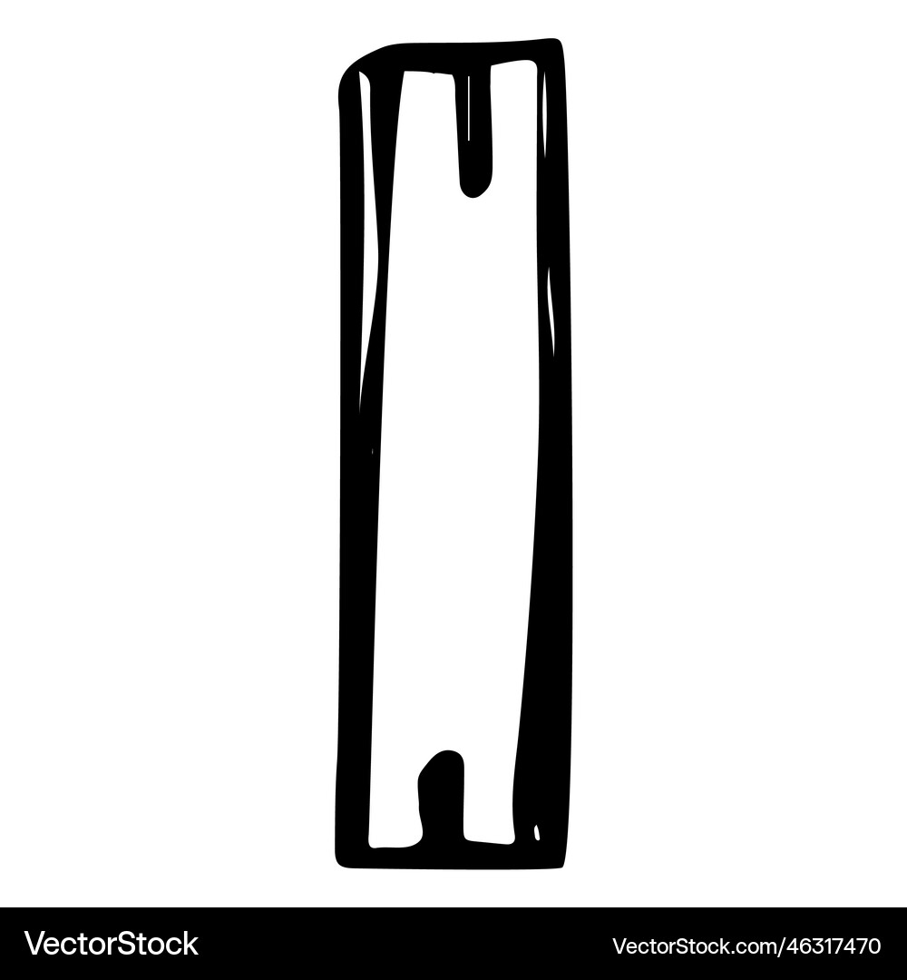 Alphabet letter o vandal Royalty Free Vector Image