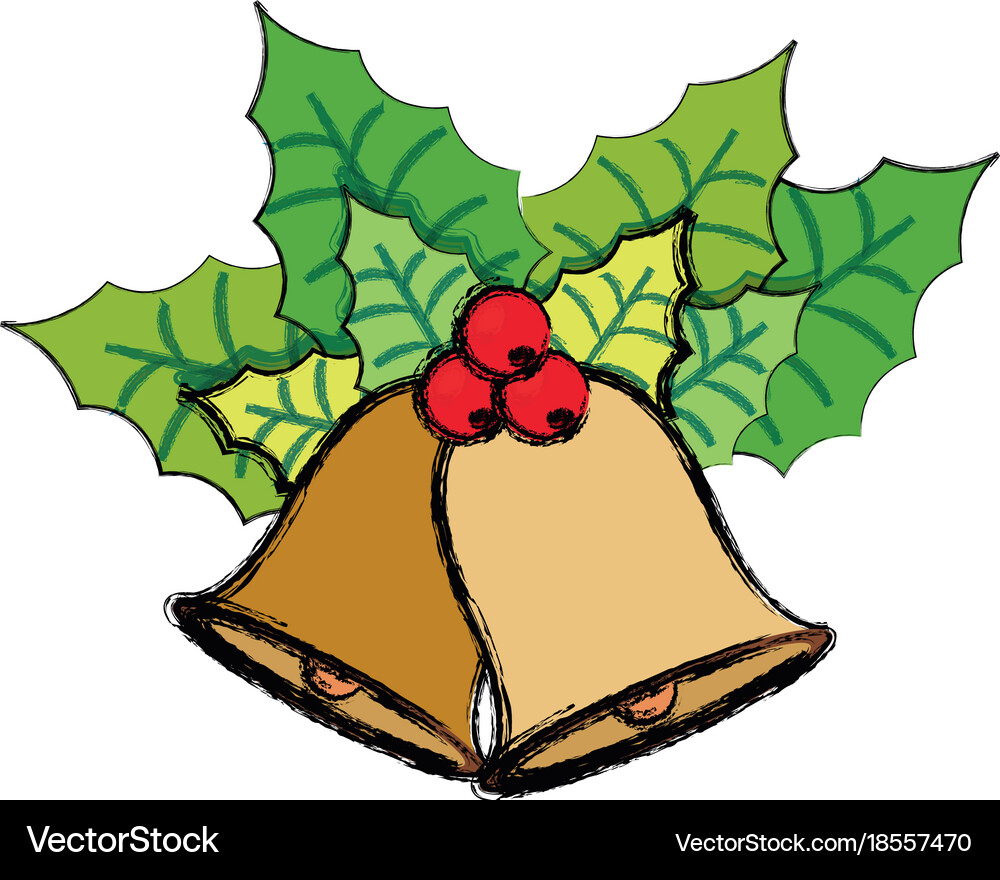 Christmas bell Royalty Free Vector Image - VectorStock