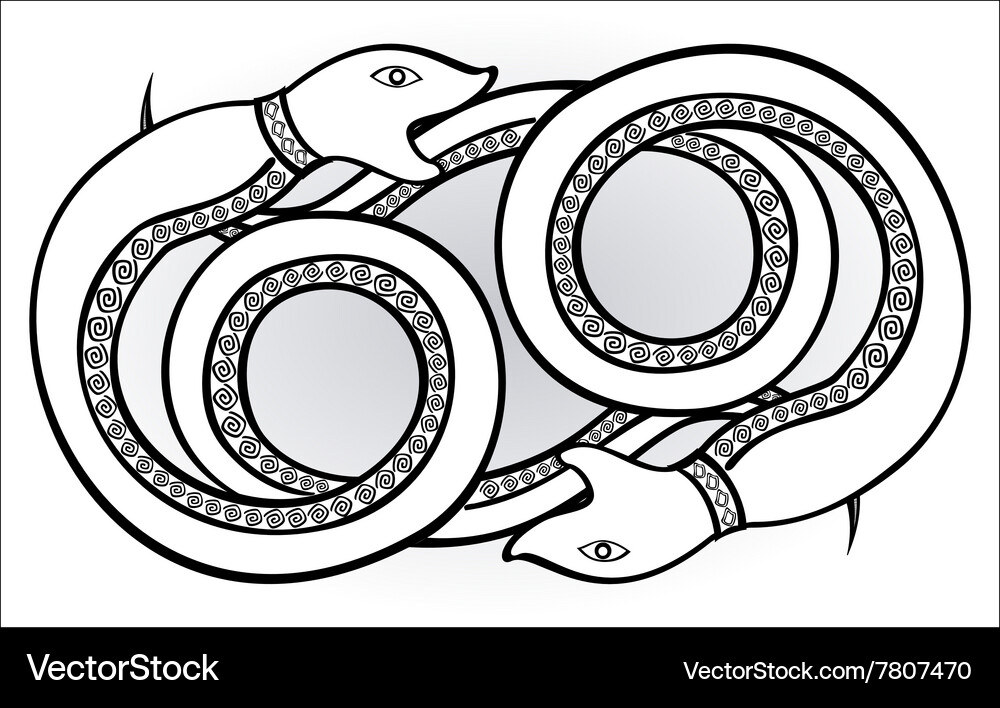 Decorative ethnic pattern in style of the legend Vector Image