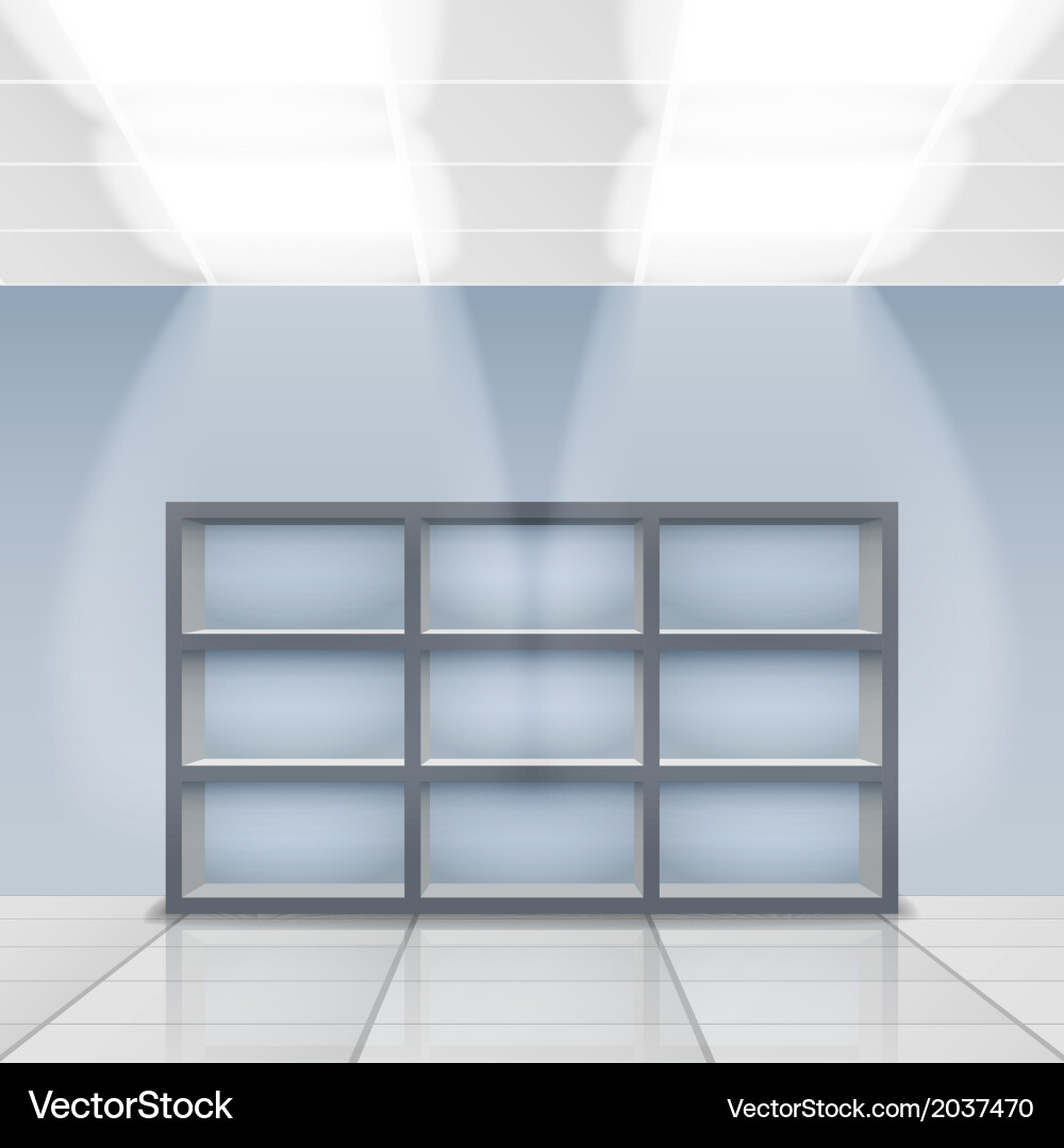 Department store interior detail Royalty Free Vector Image