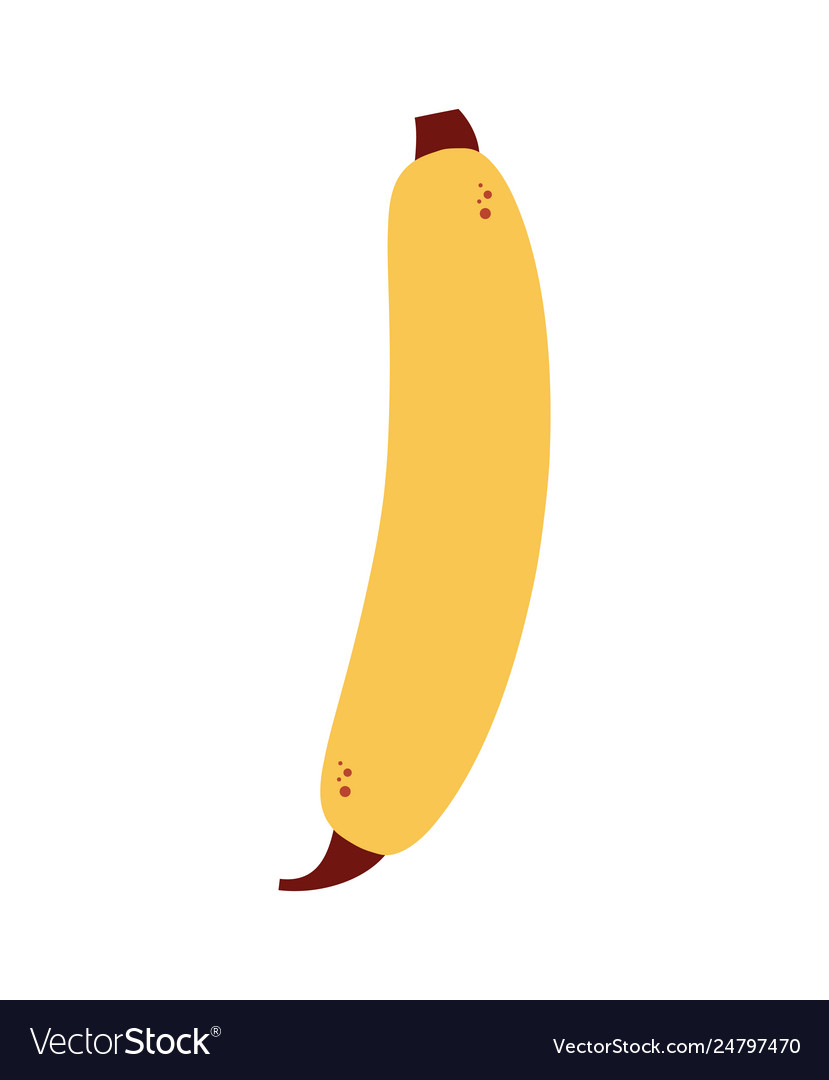 Fresh banana fruit isolated icon Royalty Free Vector Image