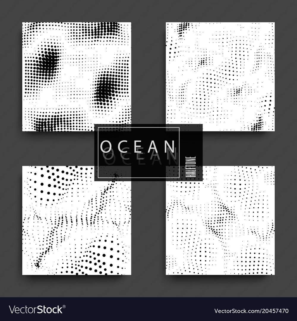 Halftone set Royalty Free Vector Image - VectorStock