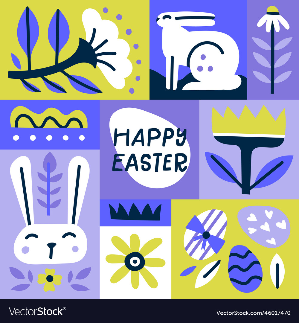 Happy easter concept Royalty Free Vector Image