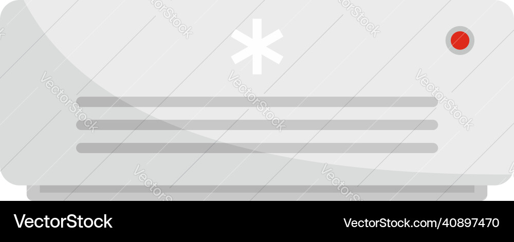 Room service air conditioner icon flat isolated Vector Image