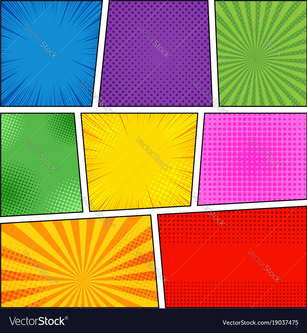 Comic book background Royalty Free Vector Image