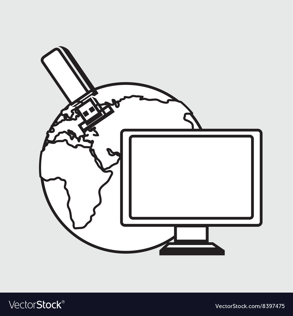 Computer technology design Royalty Free Vector Image