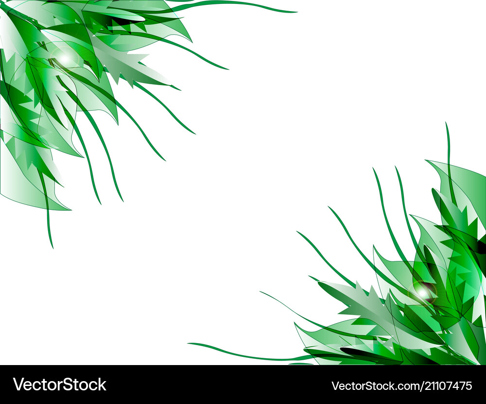 Frame of leaves 2 Royalty Free Vector Image - VectorStock