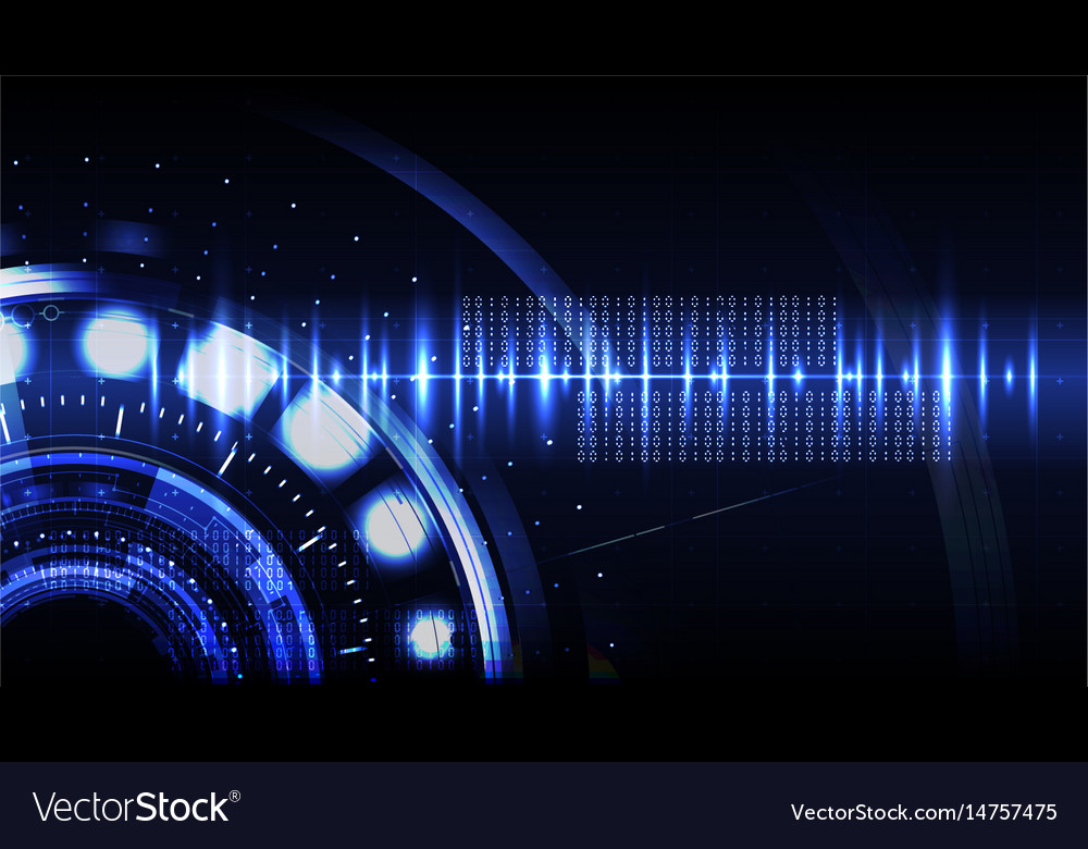 Technological cybersecurity modern interface Vector Image