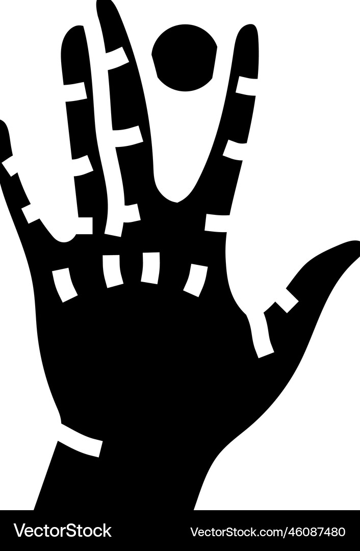 Income coin hand glyph icon Royalty Free Vector Image