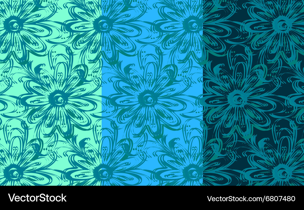 Repeating floral background pattern Royalty Free Vector