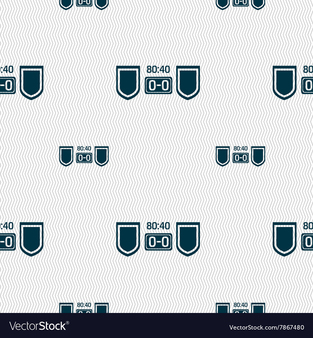 Scoreboard icon sign seamless pattern Royalty Free Vector