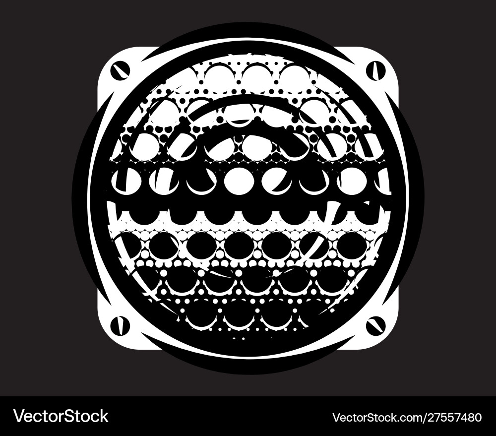 Stylish monochrome detailed Royalty Free Vector Image