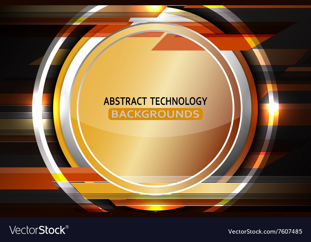 Abstract circle bronze background Royalty Free Vector Image
