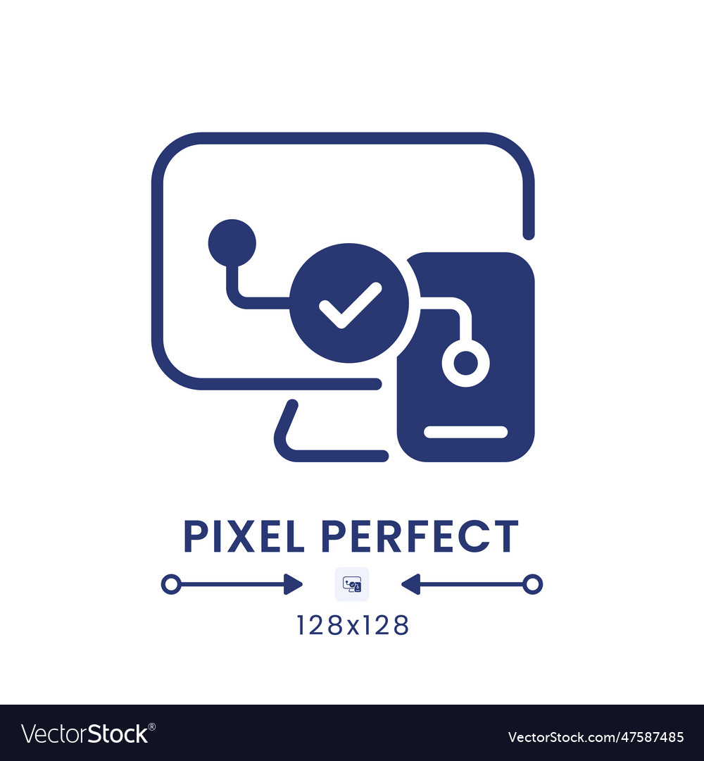 Cross-platform compatibility black solid desktop Vector Image