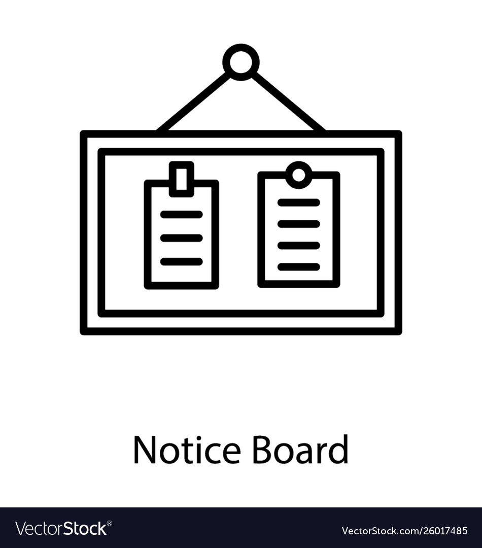 Notice Board Vector Cork notice board Vector | Free Download