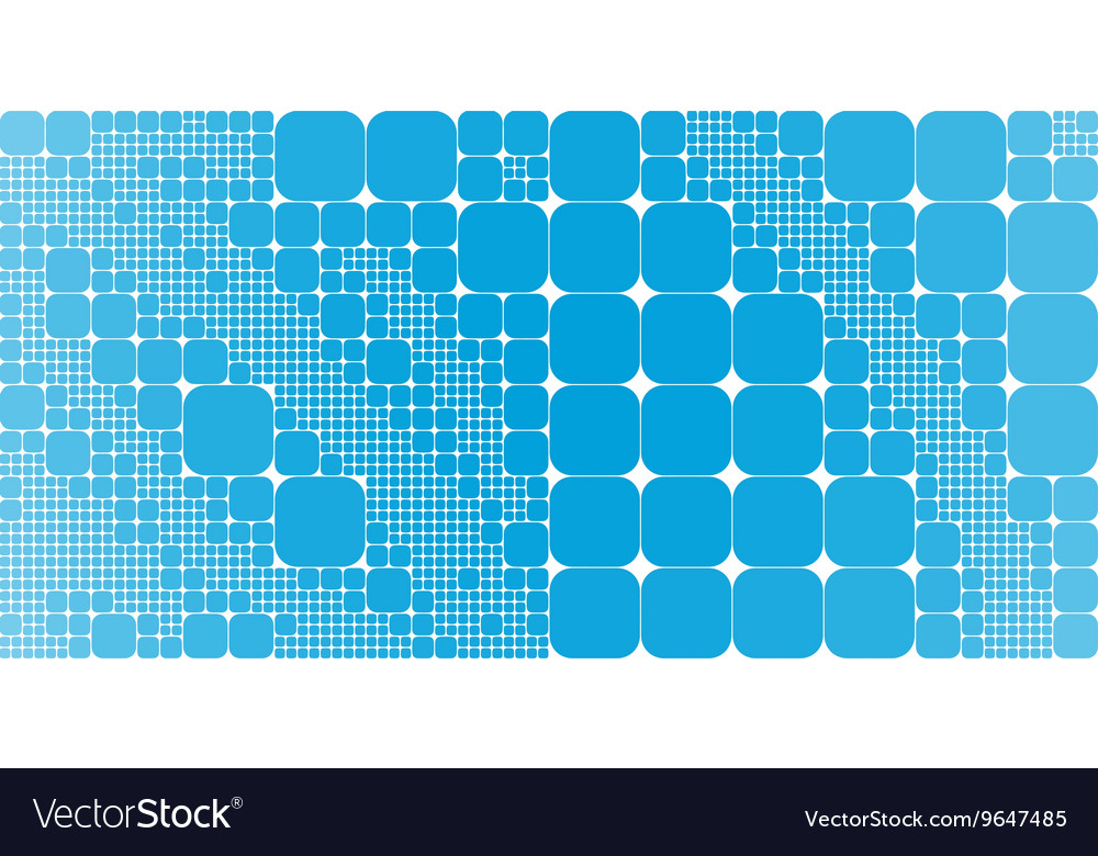 Square blue white gradient geometrical abstract Vector Image