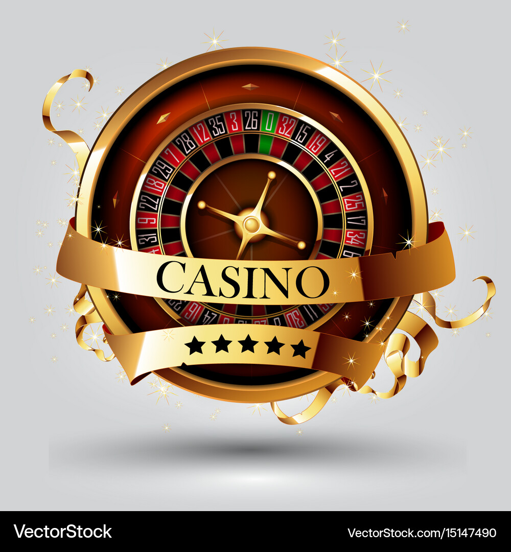 Casino advertising design Royalty Free Vector Image