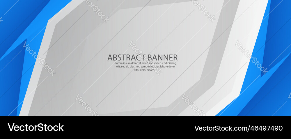 Geometric business style presentation banner Vector Image