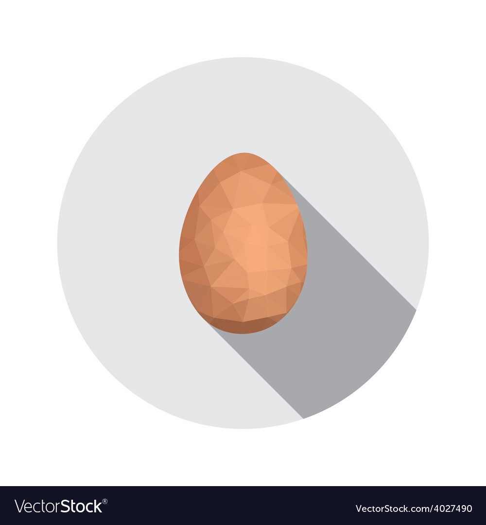 Geometric shape of egg easter egg triangular Vector Image
