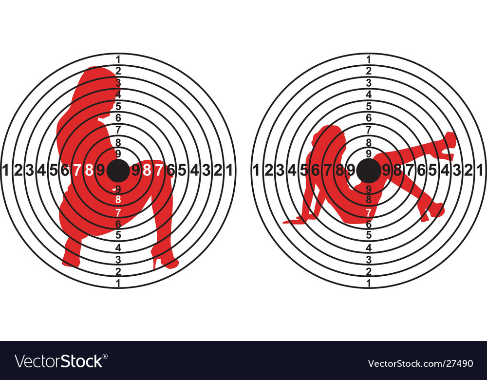Shooting Target Practice Royalty Free Vector Image