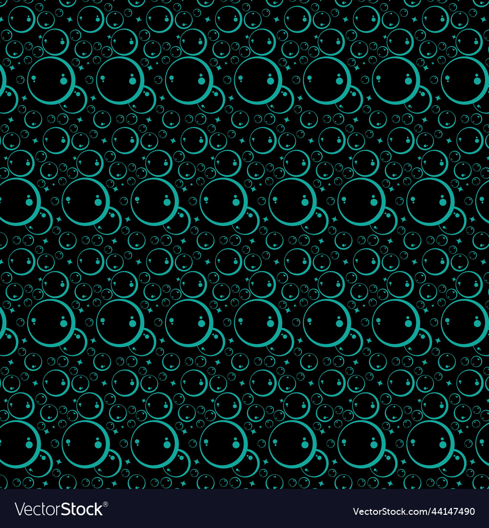 Soap bubbles seamless pattern background Vector Image