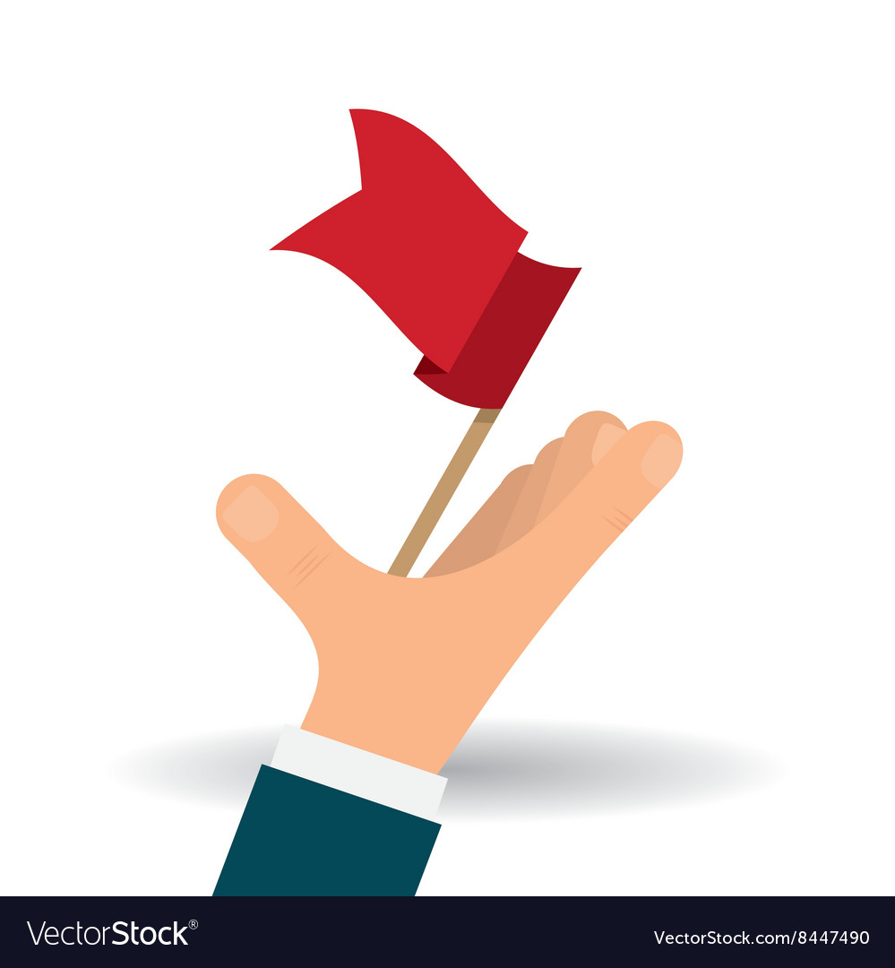 Solution design over white background Royalty Free Vector