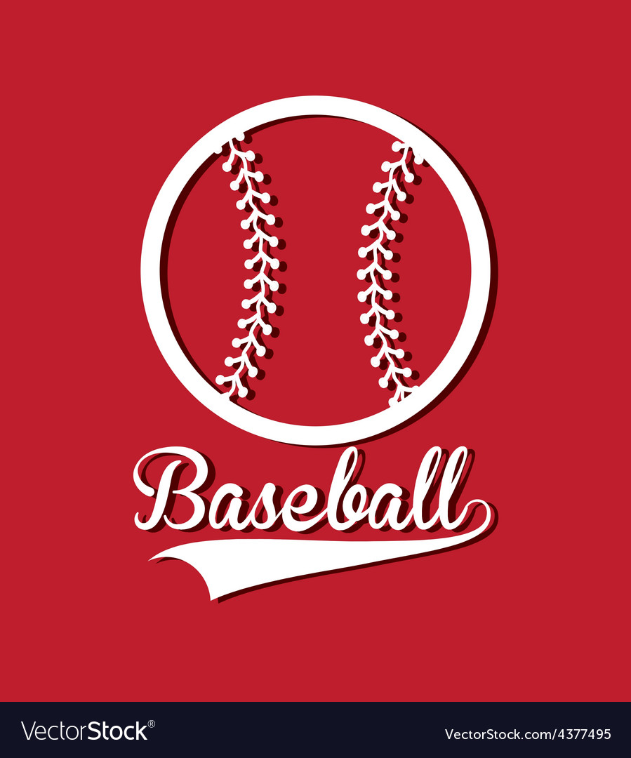 Baseball design Royalty Free Vector Image - VectorStock