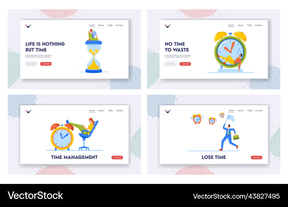 Business people loosing time procrastination Vector Image